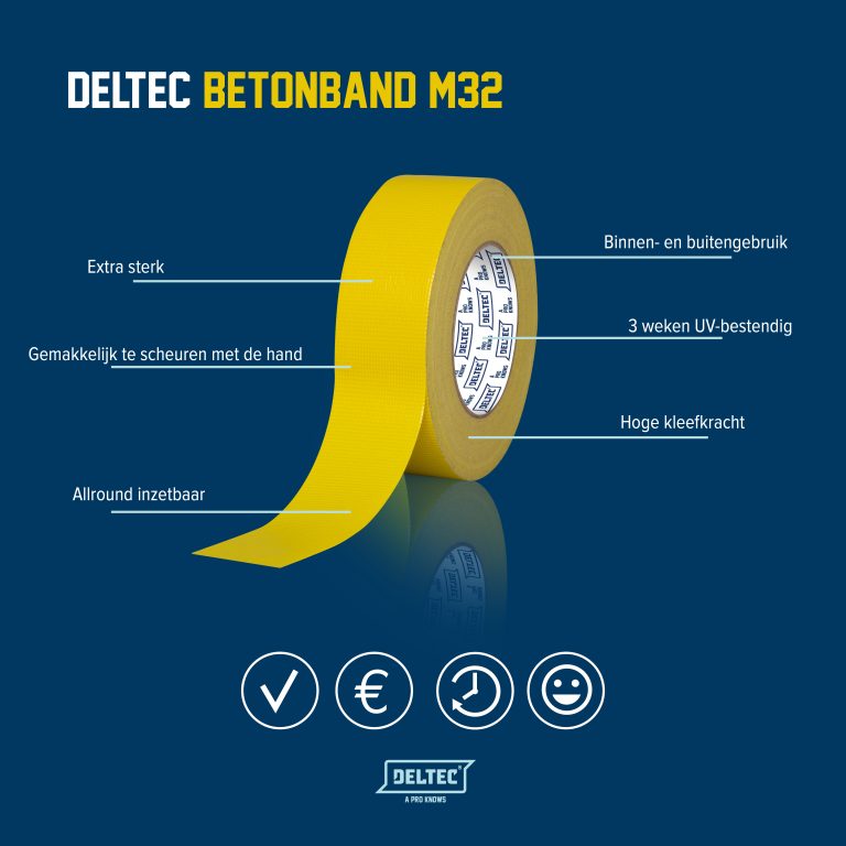 De probleemoplosser | Deltec Betonband M32 - Deltec Tape